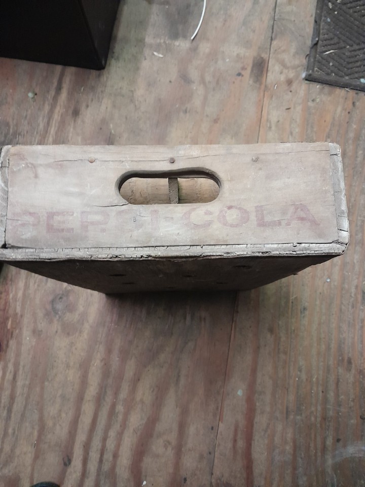 Vintage Wooden Pepsi Cola Crate Bottle Box Rustic Distressed 24 Pk | eBay