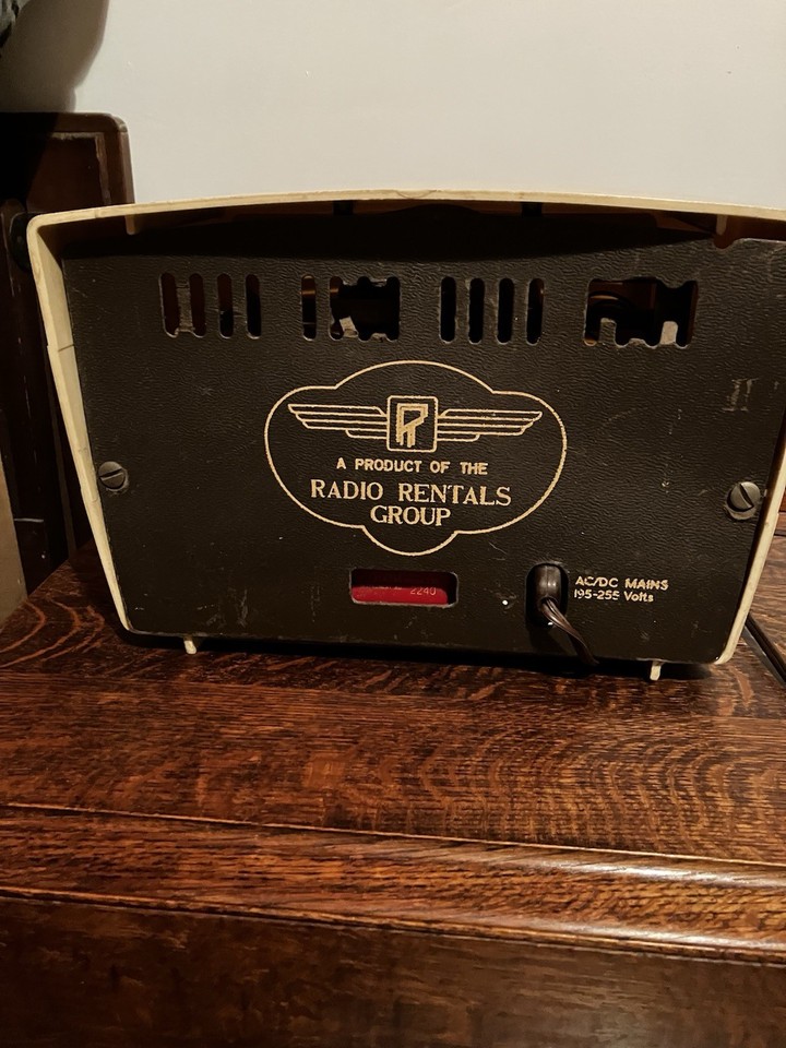 Bakelite Radio Rentals Untested Valve Radio | eBay UK