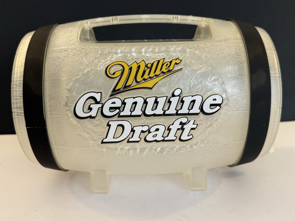 Miller Genuine Draft MGD Beer 76oz Clear Plastic Bar Keg Tap Mini ...