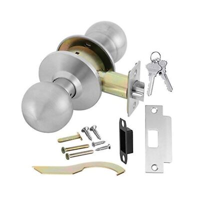 Lawrence Door Knob Cylindrical Lock Storeroom Function Key unlocks ...
