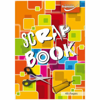 A4 Scrapbook 48 Page 100gsm Paper Colour Page Scrap Book - 24 Sheets | eBay