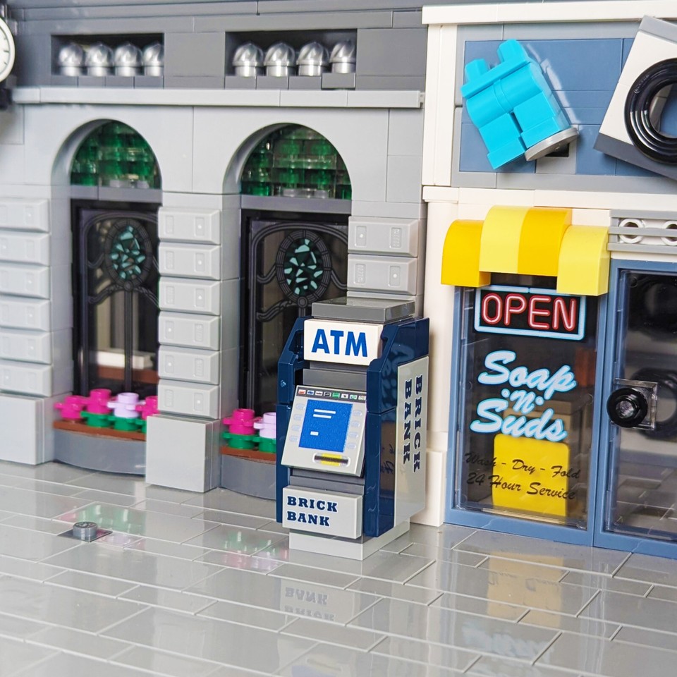 NEW Brick Bank ATM - Custom Set - Custom Printed - Brick City - MOC ...