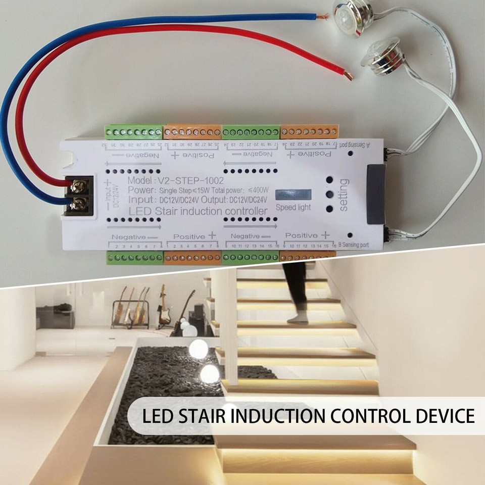 Motion Sensor Stair Light Automatic/Stairway Ladder Controller Light ...