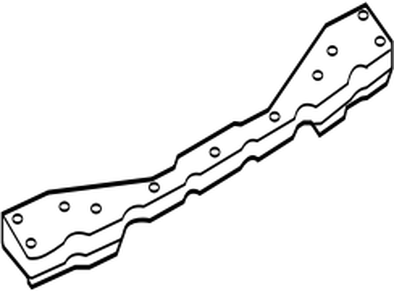 52615-35050 Toyota Absorber, rear bumper energy 5261535050, New Genuine ...