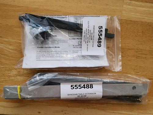ShopSmith Mark V Bandsaw Table Extension 555488 and Circle Cutter ...