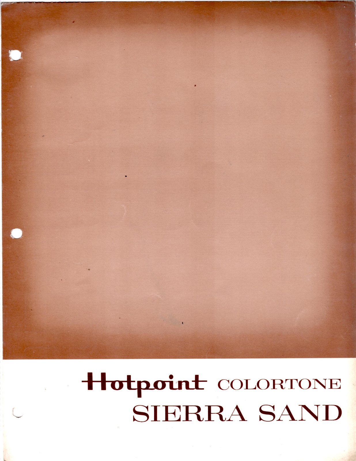 APPLIANCE SIERRA SAND COLOR PAINT CHIP HOTPOINT COLORTONE ORIGINAL ...