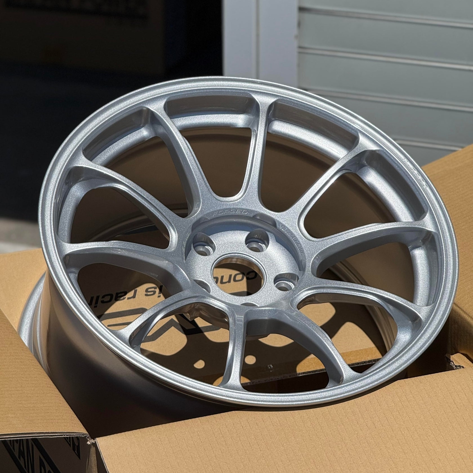 (set of 4) Volk Racing ZE40 M-Spec 18x9.5 +21 5x114.3 Diamond Silver | eBay