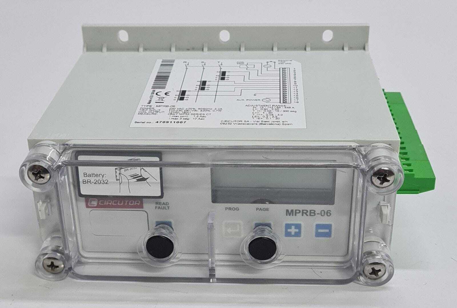 CIRCUTOR MPRB-06 VER 1.8 Protection Relay for V-module | eBay