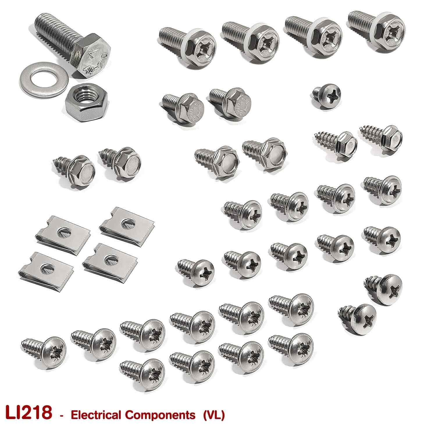 INTERIOR ELECTRICAL COMPONENT SCREWS and BOLTS for VL (CLUSTER ...