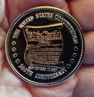 U.S CONSTITUTION 200TH ANNIVERSARY WE THE PEOPLE SILVER NICKEL COIN ...