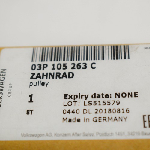 NEW VOLKSWAGEN CRAFTER CRANKSHAFT GEAR PULLEY 03P105263C ORIGINAL | eBay