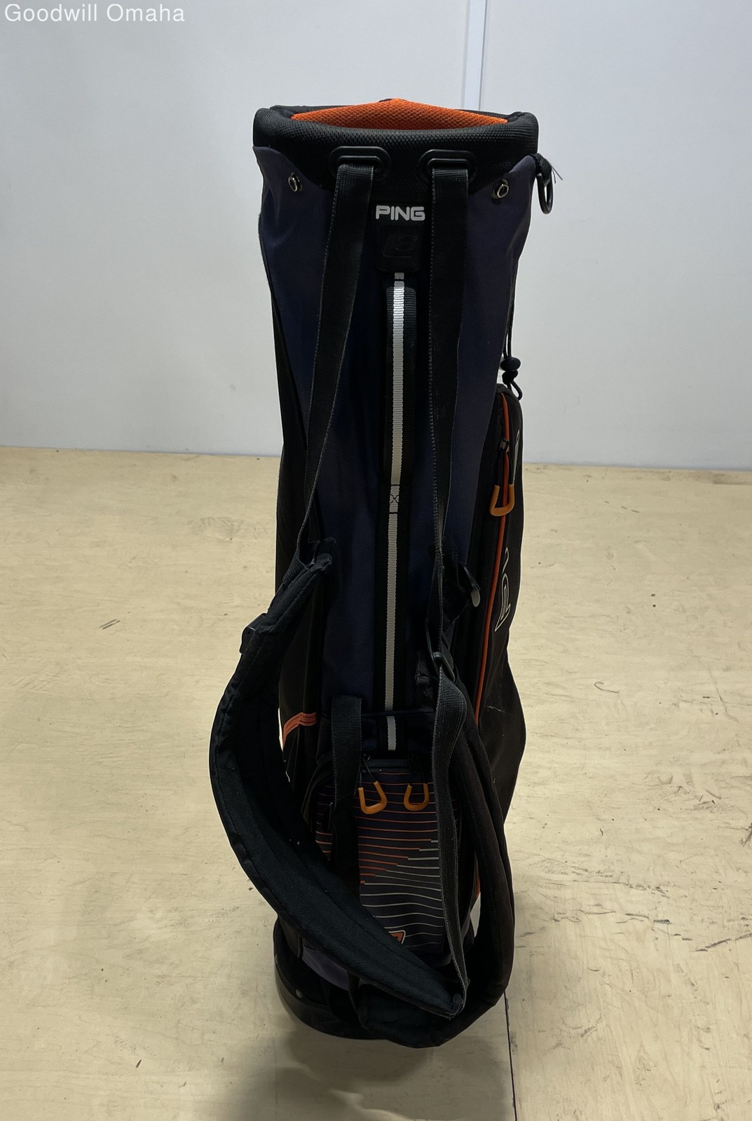Ping L8 Hoofer 4-Way Divider Golf Stand Bag (Black/Orange) W/ Shoulder ...