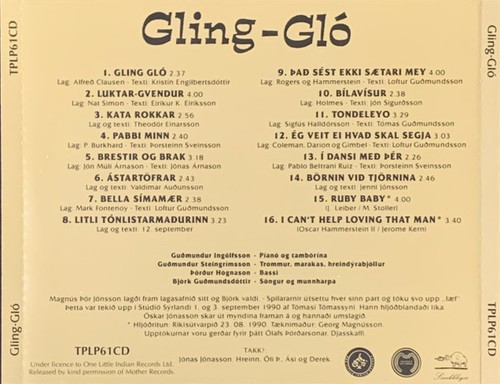 Björk Guðmundsdóttir & Tríó Guðmundar Ingólfssonar - Gling-Gló (CD ...
