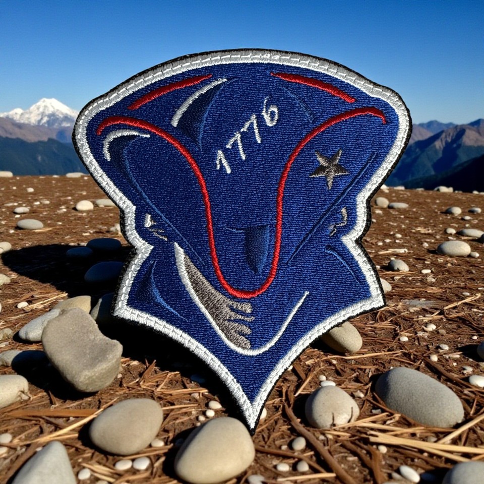 1776 American Patriot Embroidery Patch 3.77" X 3.35" | eBay