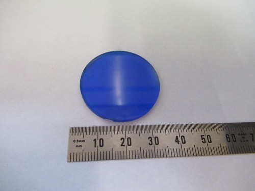 ANTIQUE BAUSCH LOMB BLUE GLASS FILTER OPTICS MICROSCOPE PART AS ...