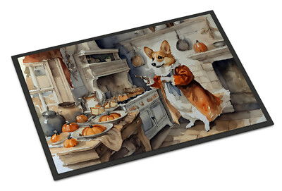 Corgi Fall Kitchen Pumpkins Indoor or Outdoor Mat 18x27 DAC1767MAT | eBay