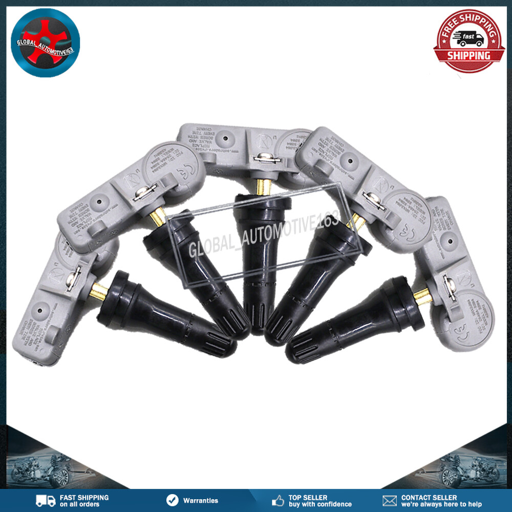 5PCS Tire Pressure Sensor TPMS For 2019 2020 Jeep Wrangler 433MHz ...