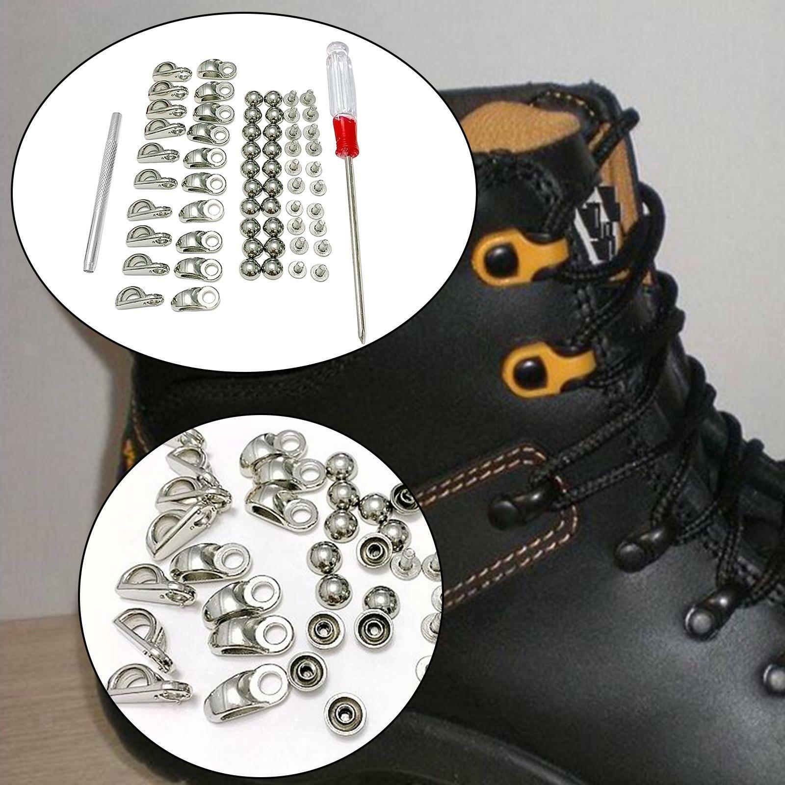 Shoe Lace Hooks Shoe Eyelet Repair DIY Boot Hooks Lace Fittings for ...