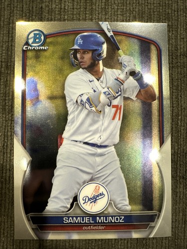 2023 BOWMAN DRAFT CHROME SAMUEL MUNOZ RC LOS ANGELES DODGERS #BDC-102 ...