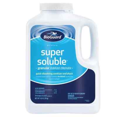 BioGuard Super Soluble Chlorine, 5 lb, Granular Stabilized Chlorinator ...
