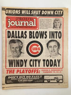 Philadelphia Journal Tabloid October 15 1981 Vol 4 #263 Dallas Green ...
