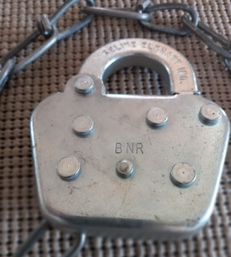 BNR KELINE Elkhart Ind. Padlock ~ No Key | eBay