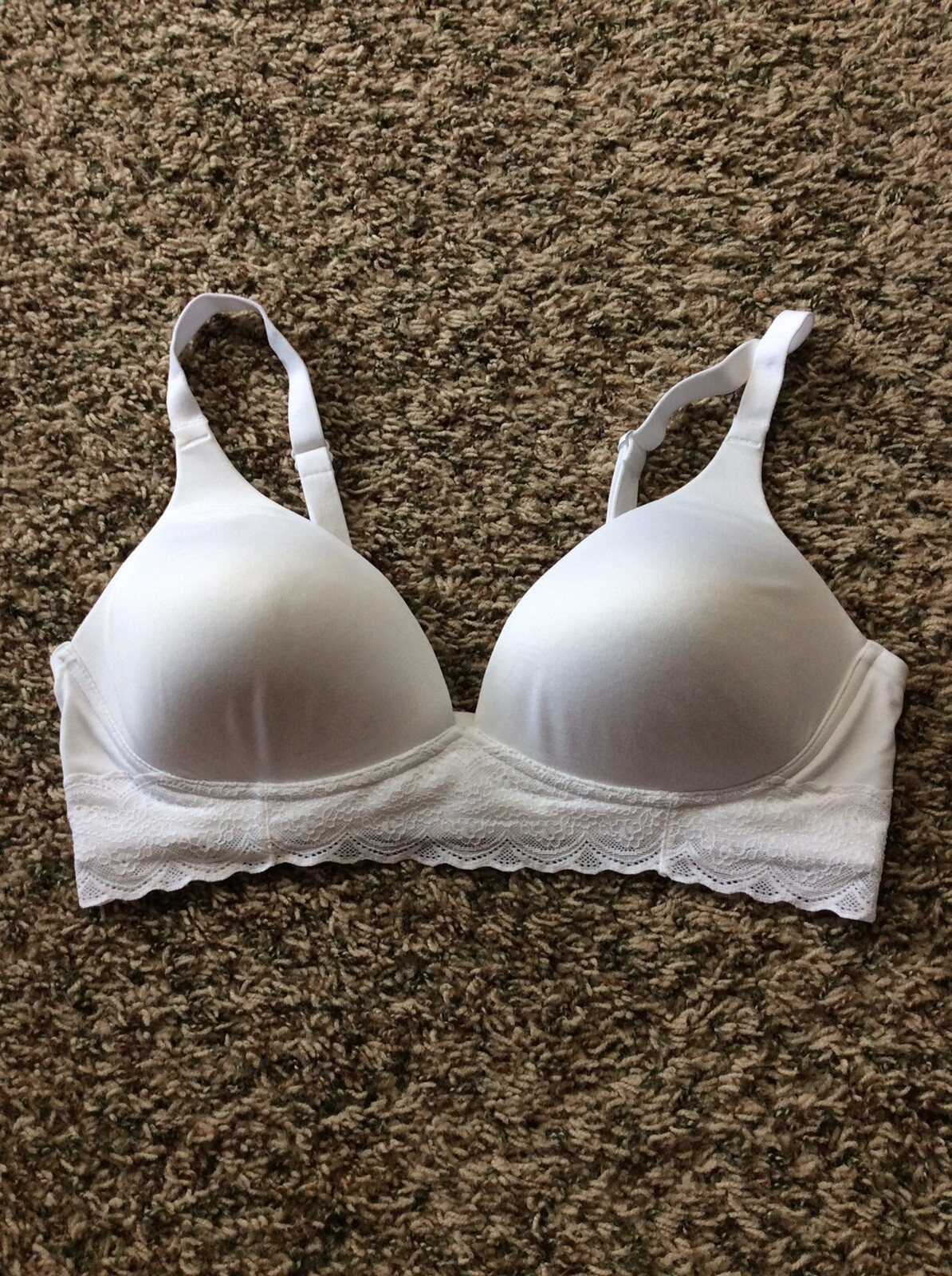 Womens Warners Cloud 9 Wire Bra 36C White EUC | eBay