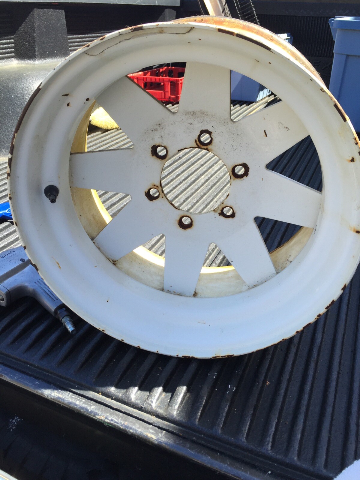 4 16.5x8.25 Firestone 6 LUG Mojock Wheels for GM BLAZER K10 JACKMAN ...