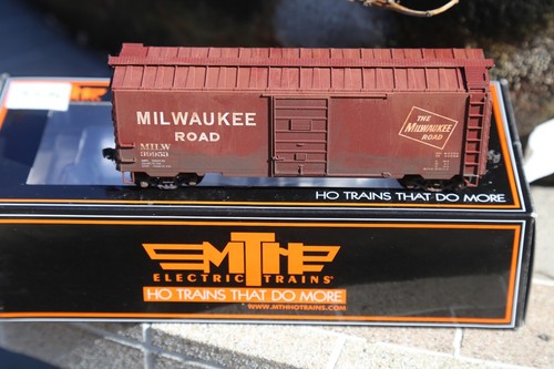 MTH 40' PS-1 Boxcar, MILW Milwaukee Road weathered | eBay