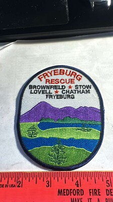 Ultra RARE Fryeburg Maine Rescue EMT EMS Squad Patch | eBay