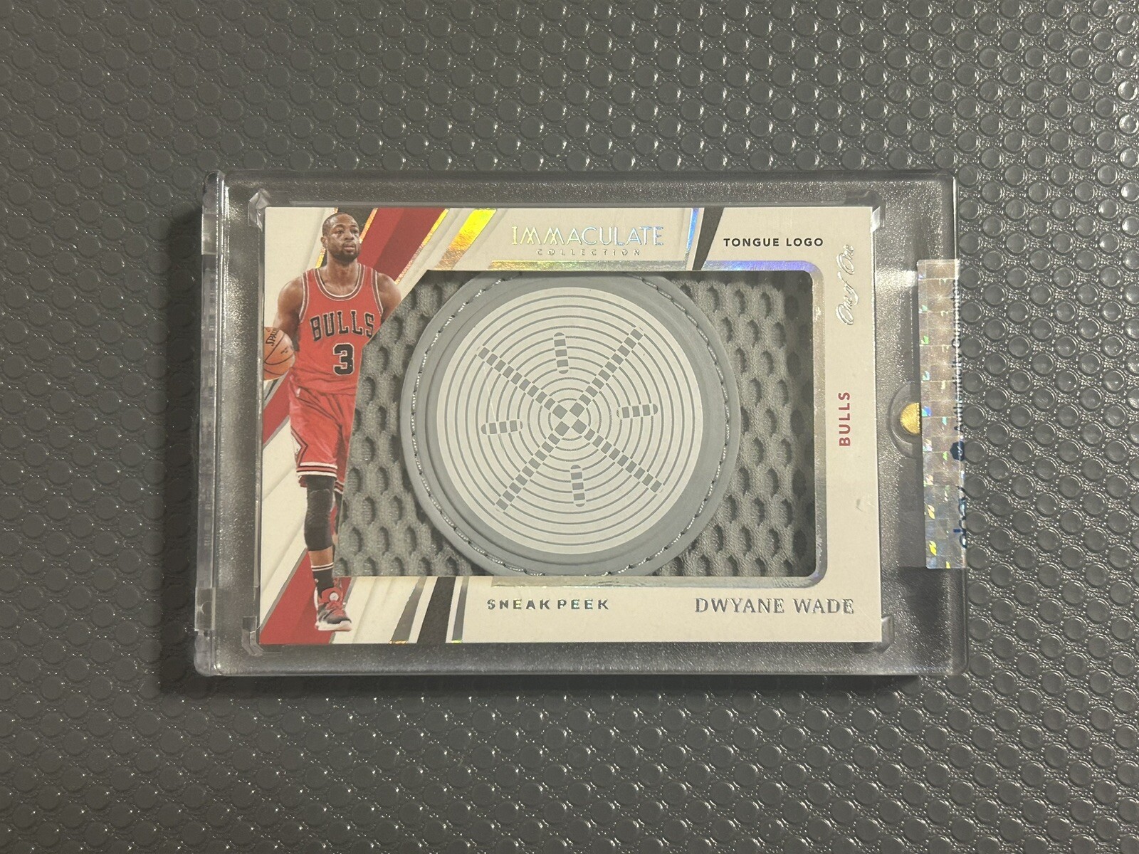 2020-21 Immaculate Sneak Peek Dwyane Wade 1/1 SICK Shoe Logo Game Used ...