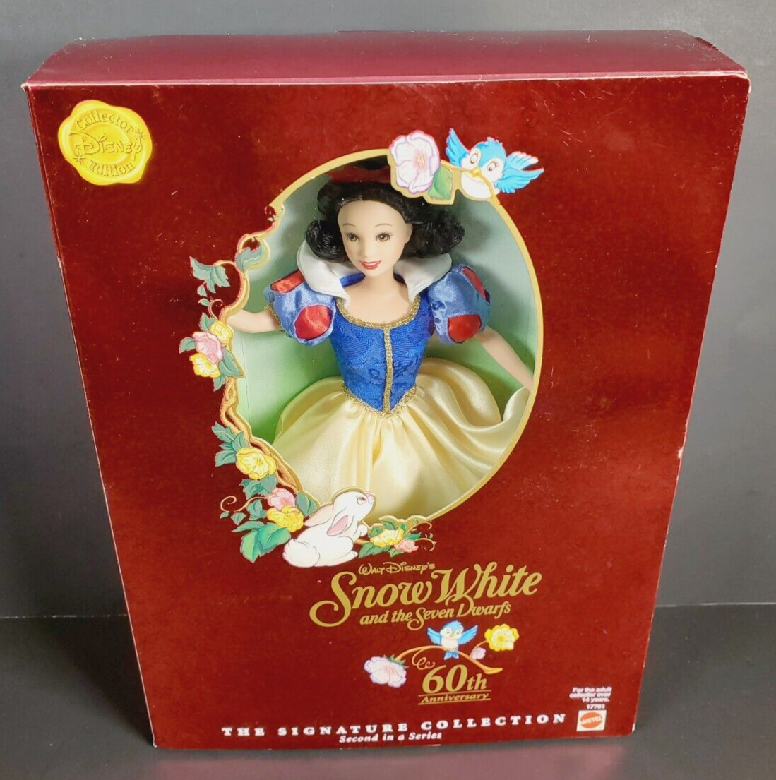 NEW 1997 Disney's Collector Snow White Doll 60th Anniversary Mattel ...