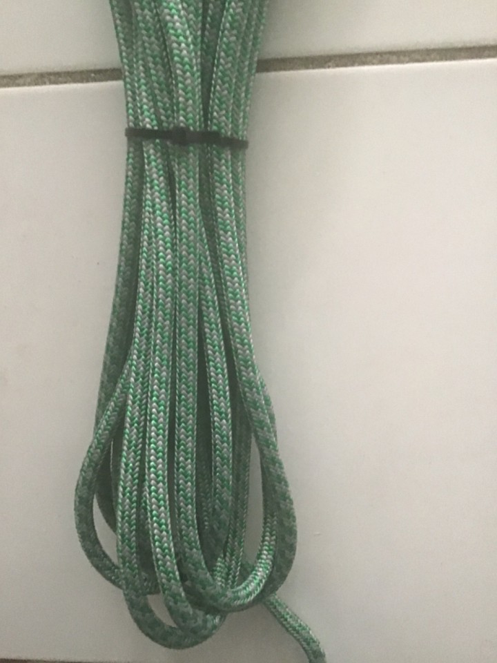 rope doublebraid polyester size 8 mm length 10 metres sheet halyard ...