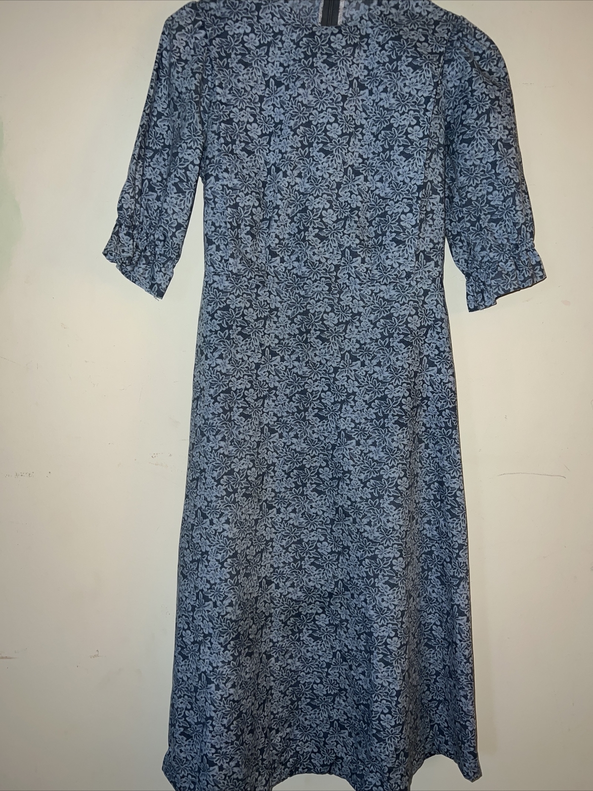 Amish Mennonite Handmade Cape Dress Blue & Blue Shade… - Gem
