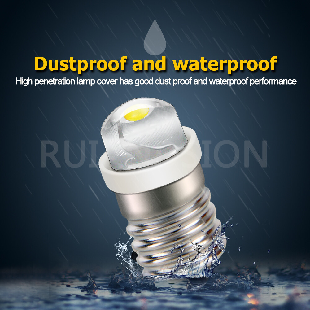 2x Miniature Screw Base Light Bulb E10 0.5W Lamp LED Flashlight Torch ...