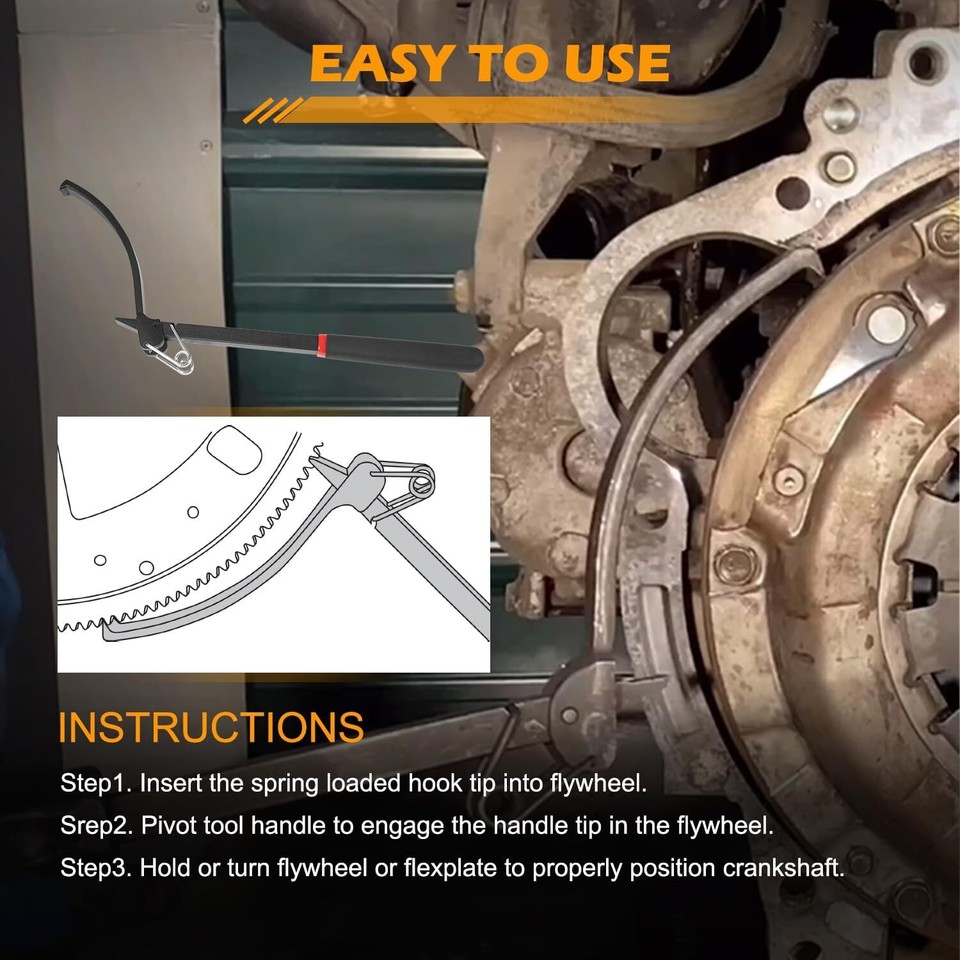 Flywheel Turner Wrench Turning Tool for Turning Holding Flex Plates ...