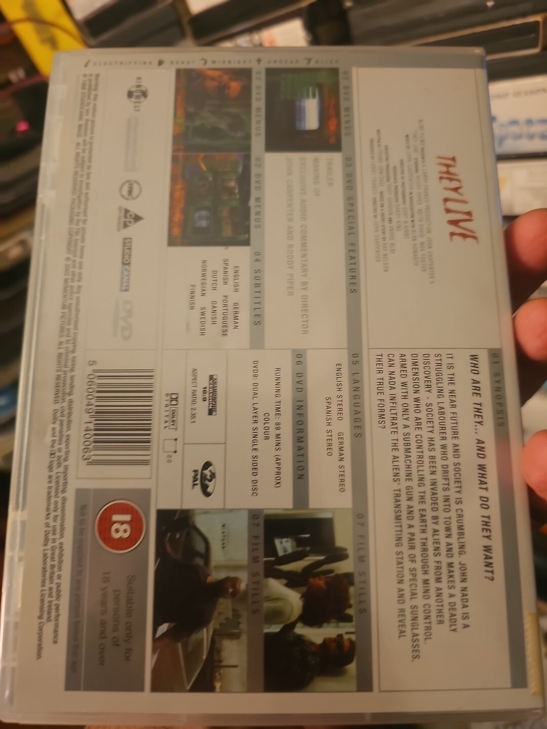 They Live (DVD) (GermanSpanish) 5060049140063 | eBay