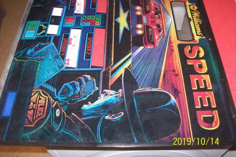 Backglass for pinball High Speed (Williams) | eBay