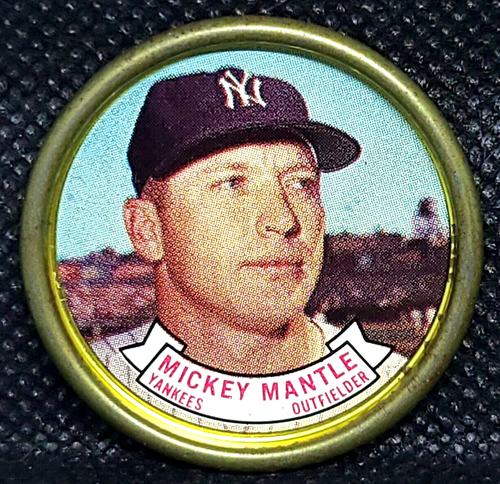 1964 Topps Baseball All Stars Coin Pin #120 Mickey Mantle New York ...