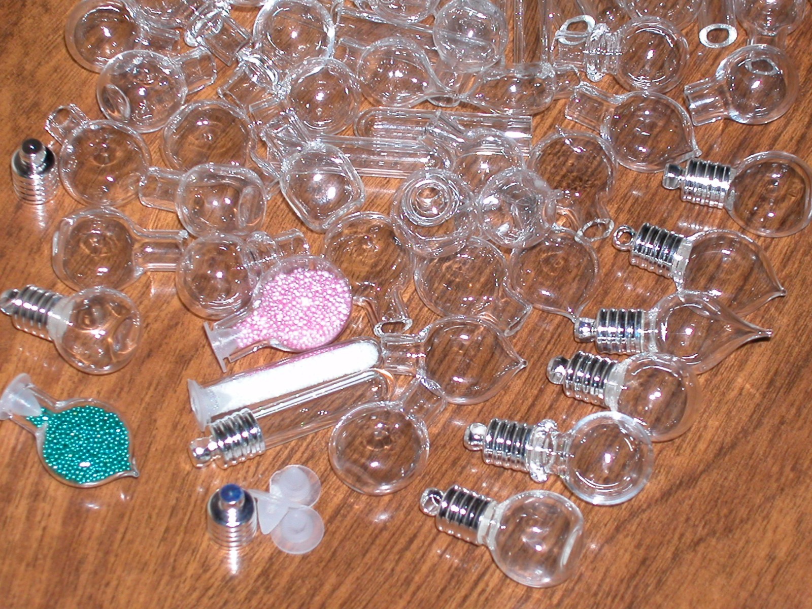 1 Cube Glass tiny mini little gift bottle miniature crafting sand Vial ...