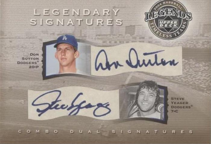 2004 Upper Deck Legends Timeless Teams - Legendary Combo Dual ...