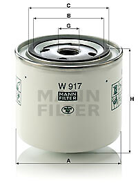 Mann-filter Oil Filter W917 | eBay