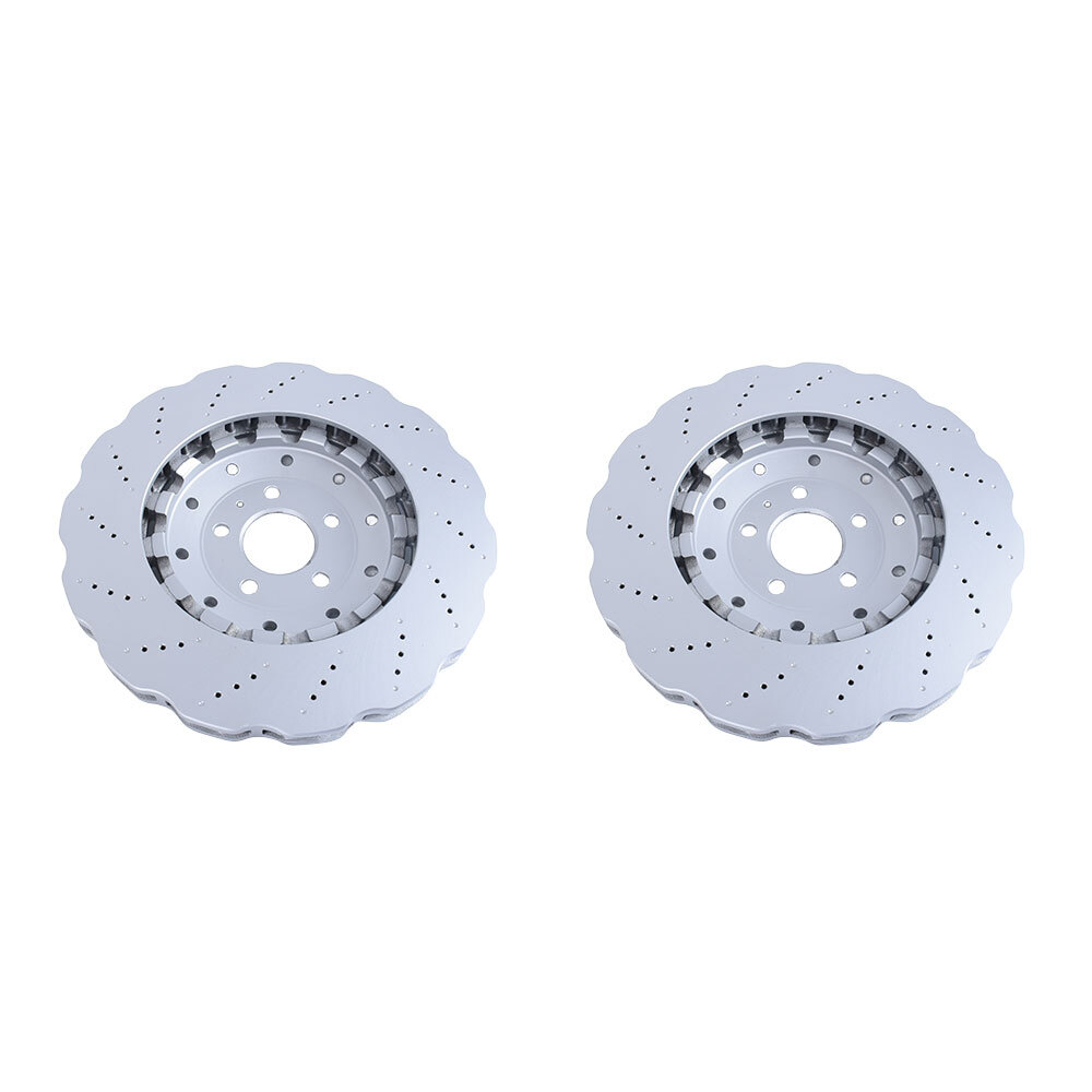 New For Audi RS7 4.0L V8 2014-2016 Front Disc Brake Rotors 4G0615301AH ...