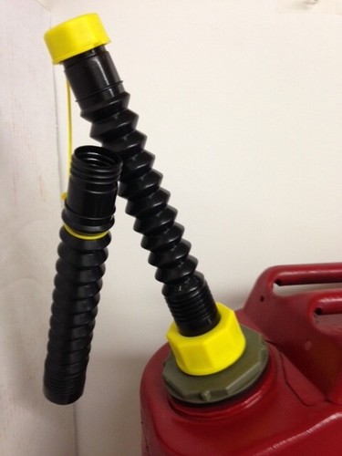 EZ POUR KIT JERRY CAN ADAPTER AND BLACK HI-FLO SPOUT KIT AND SOLID ...
