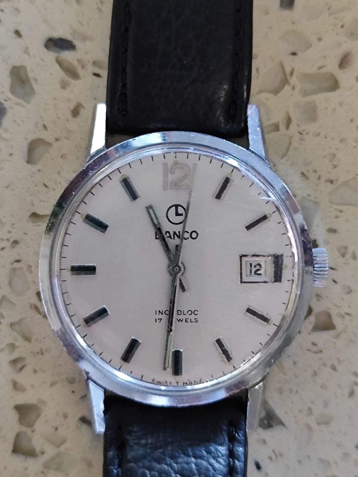 LANCO WATCH Men's from 1960's Hand Wind Cal 1004N working need service ...