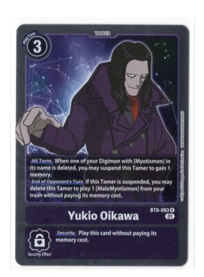 Digimon Card - (NM) Yukio Oikawa BT8-093 Foil Rare - Bandai | eBay
