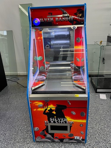 Quarter Coin Pusher Machine *Fast Shipping* Silver Bandit | eBay