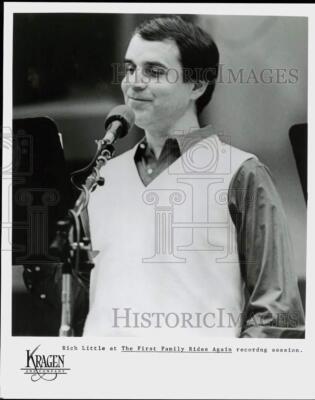 Press Photo Rich Little at "The First Family Rides Again" recording ...
