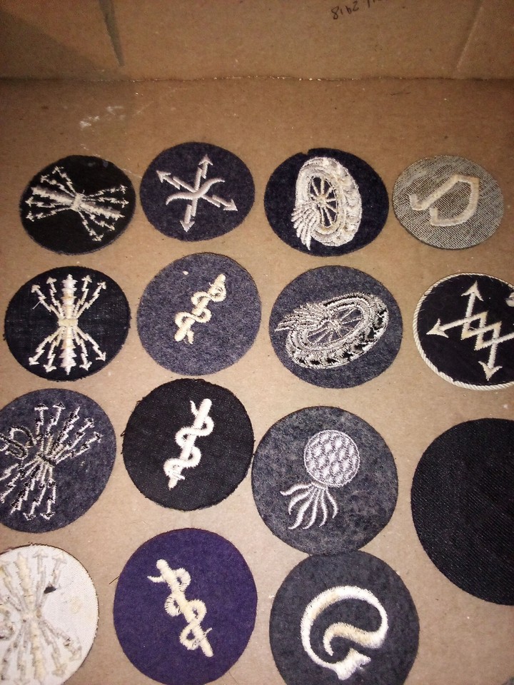 WW2 German Nazi Luftwaffe Cloth Specialist Insignia Lot x 23 | eBay