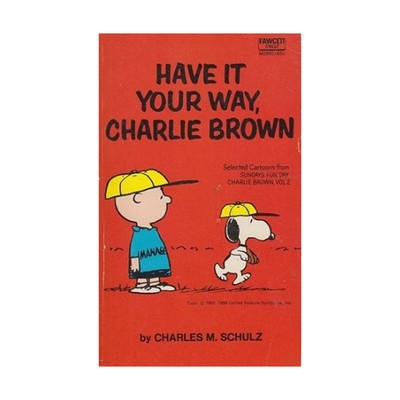Fawcett Peanuts Book Have It your Way Charlie Brown VG+ | eBay